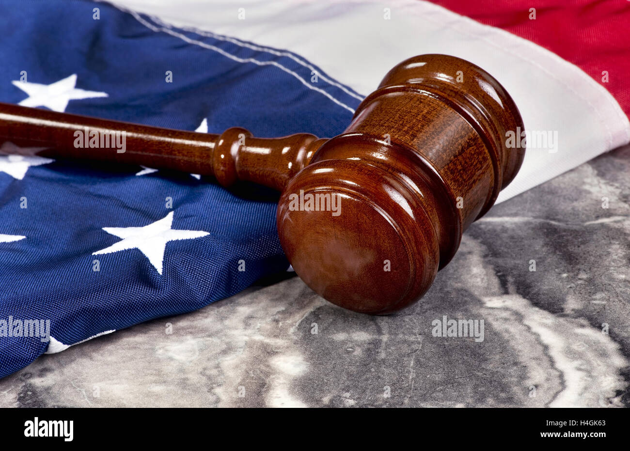 American flag court room hi-res stock photography and images - Alamy
