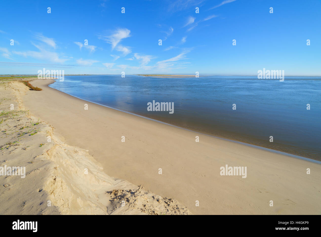 Bay Piltun in the north of Sakhalin Island and its surroundings ...