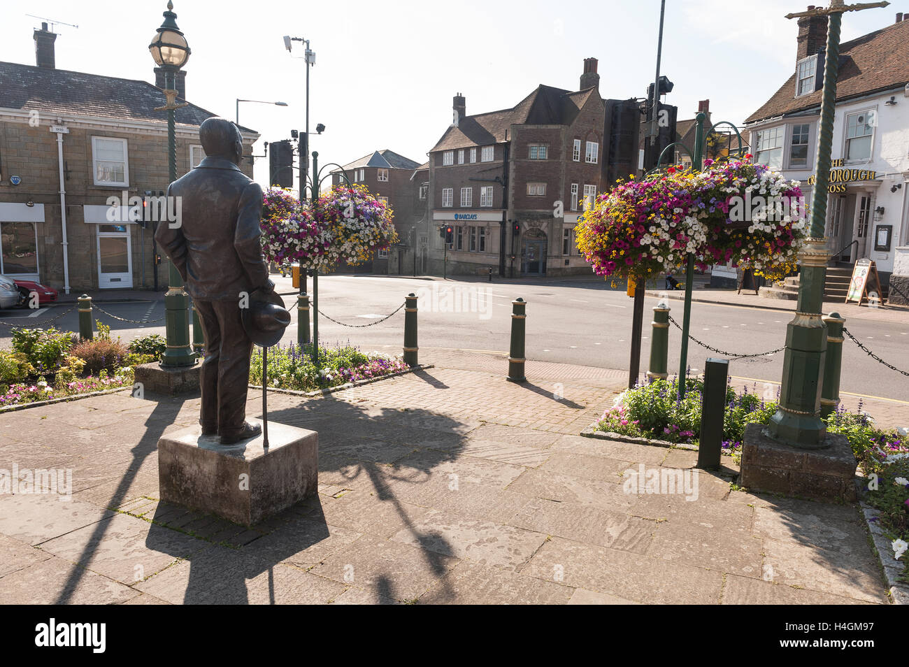 Bronze statue of Sir Arthur Conan Doyle on plinth resident of ...