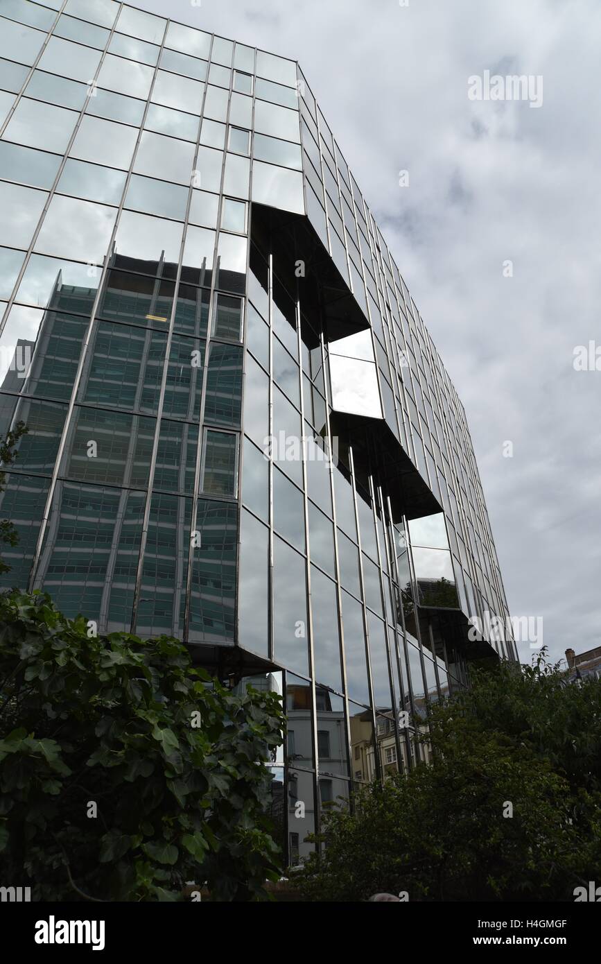 Glass towers and reflections Stock Photo - Alamy