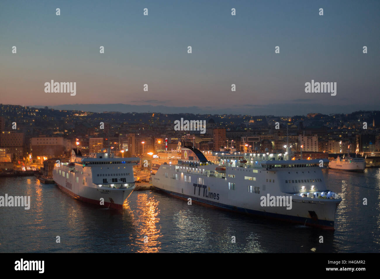 Port of Naples Stock Photo - Alamy