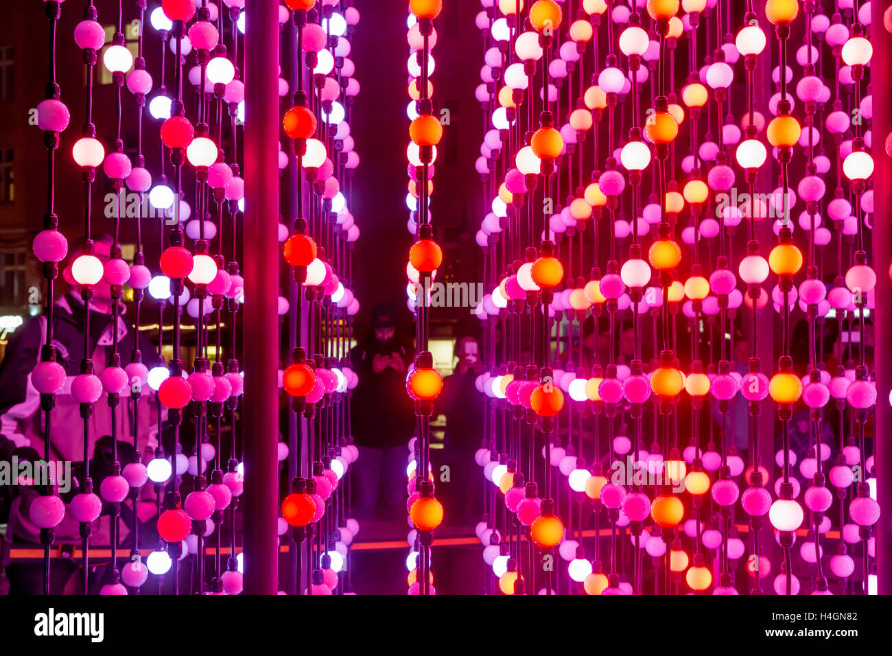 abstract points of light, fantasy abstract technology background, Light ...