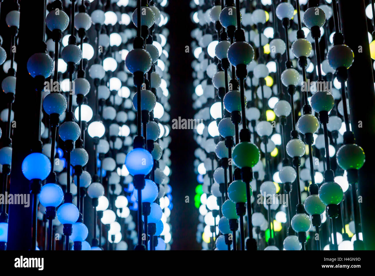 abstract points of light, fantasy abstract technology background, Light ...