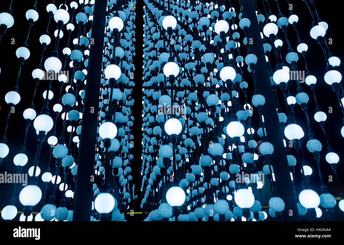 abstract points of light, fantasy abstract technology background, Light ...