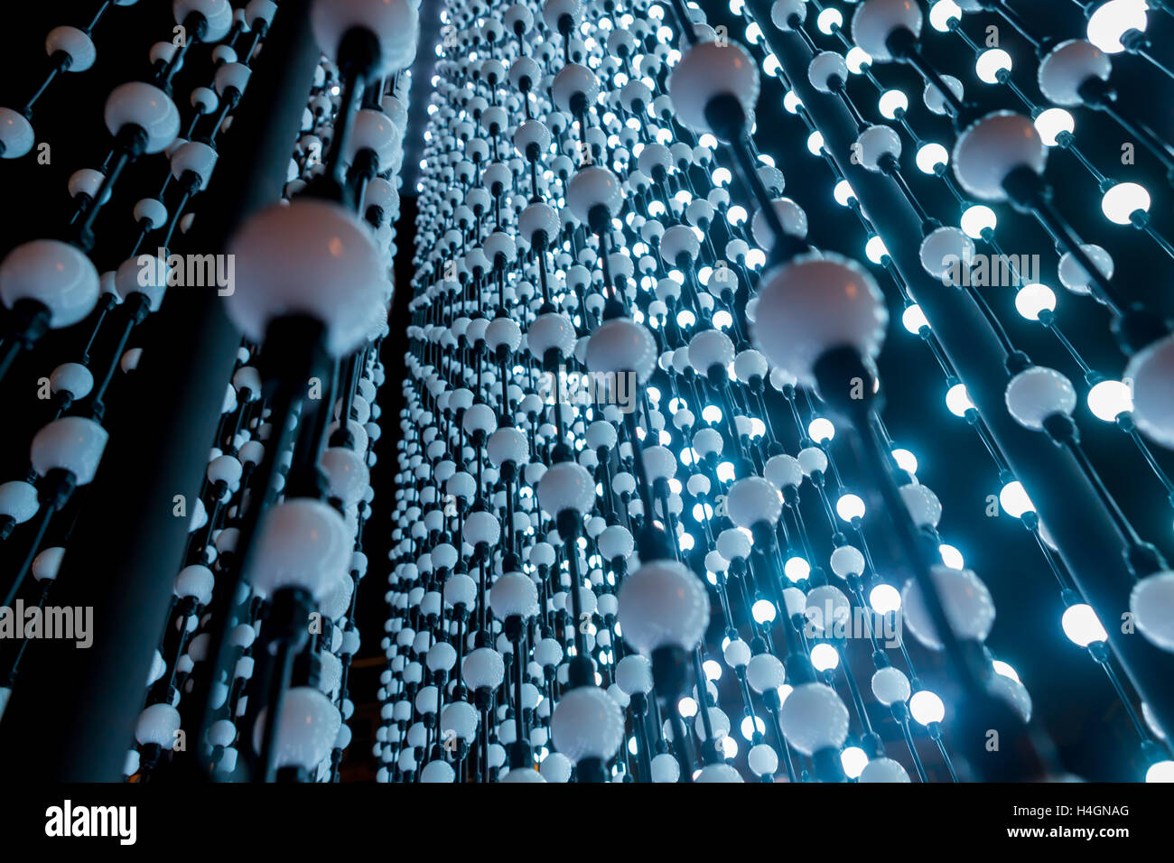 abstract points of light, fantasy abstract technology background, Light ...