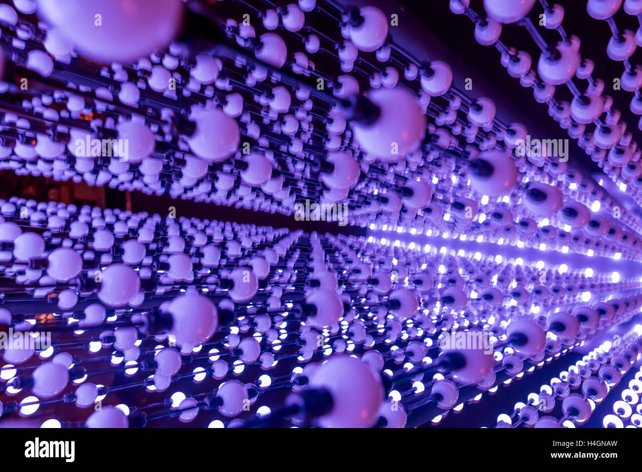 abstract points of light, fantasy abstract technology background, Light ...