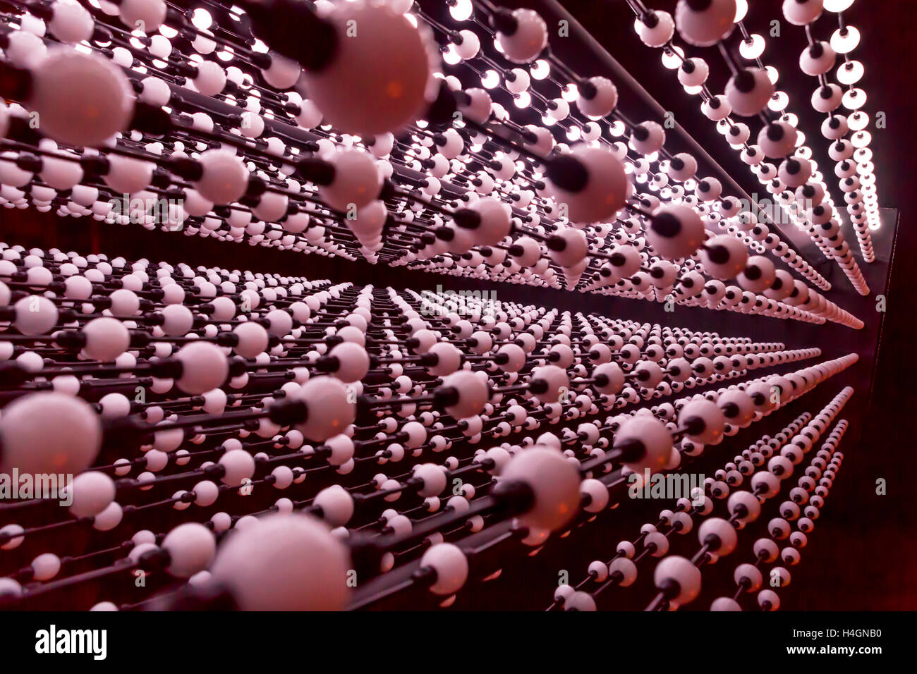 abstract points of light, fantasy abstract technology background, Light ...