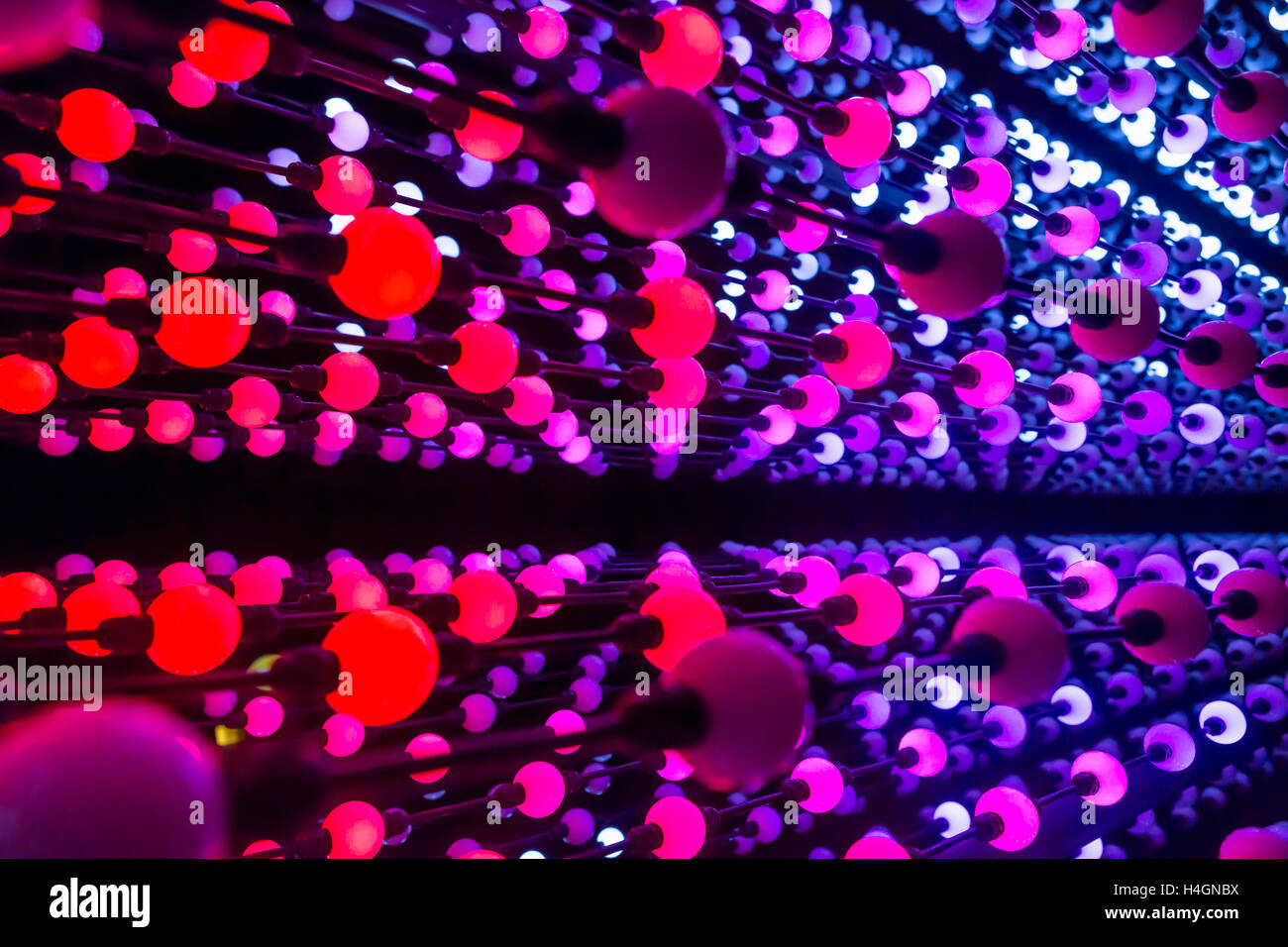 abstract points of light, fantasy abstract technology background, Light ...