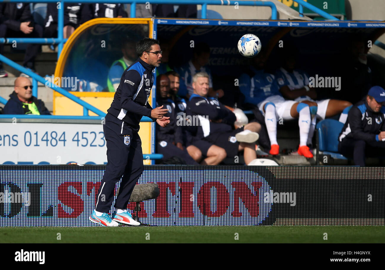 Huddersfield Town manager David Wagner during the Sky Bet Championship ...
