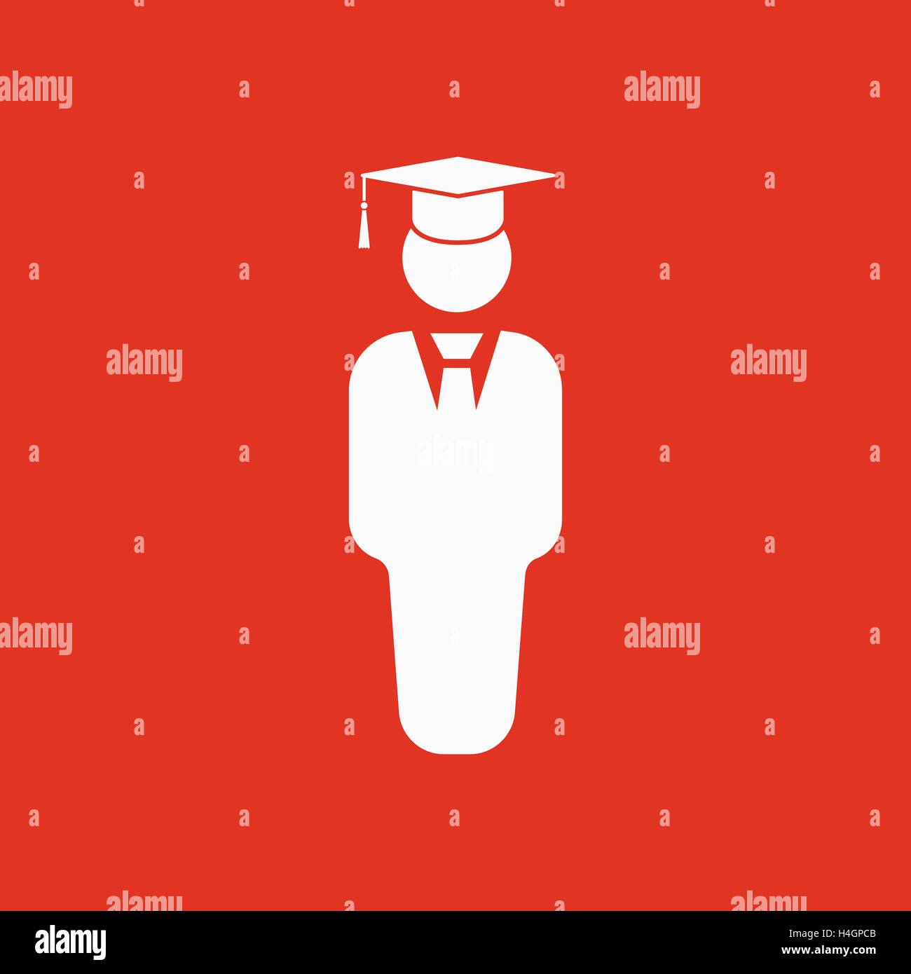 The student boy icon. School and academy, college, education symbol ...