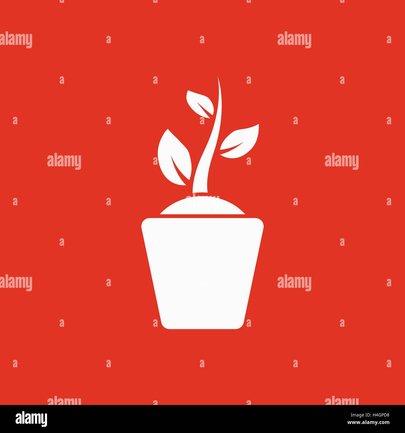 The sprout wreath icon. Plant and herb, nature symbol. Flat Stock ...