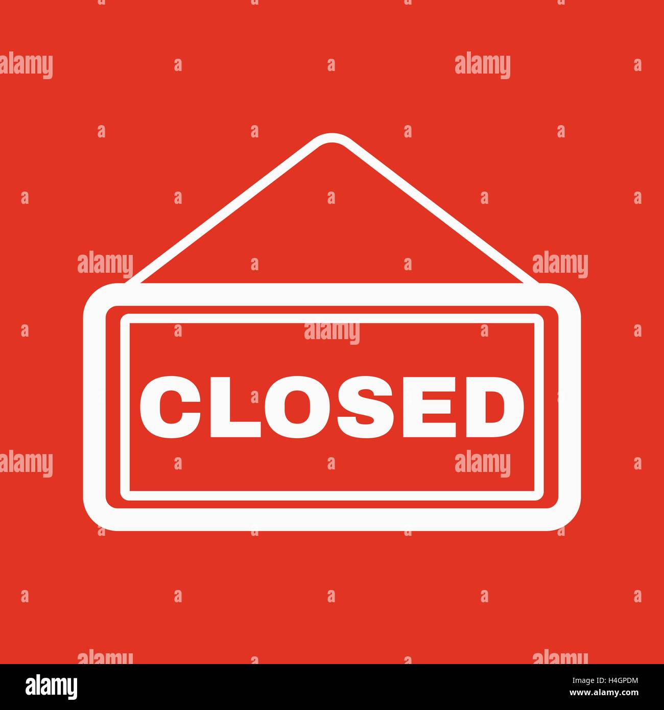The closed icon. Locked symbol. Flat Stock Vector Image & Art - Alamy