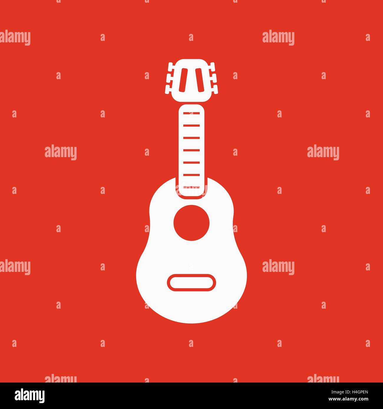 The guitar icon. Music and guitarist, musician symbol. Flat Stock ...