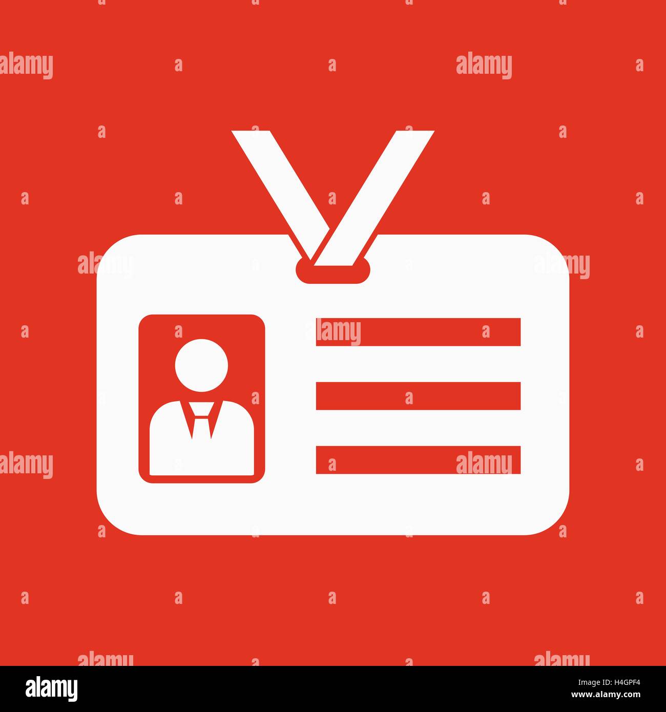 The accreditation icon. Admission and badge, identification, pass ...