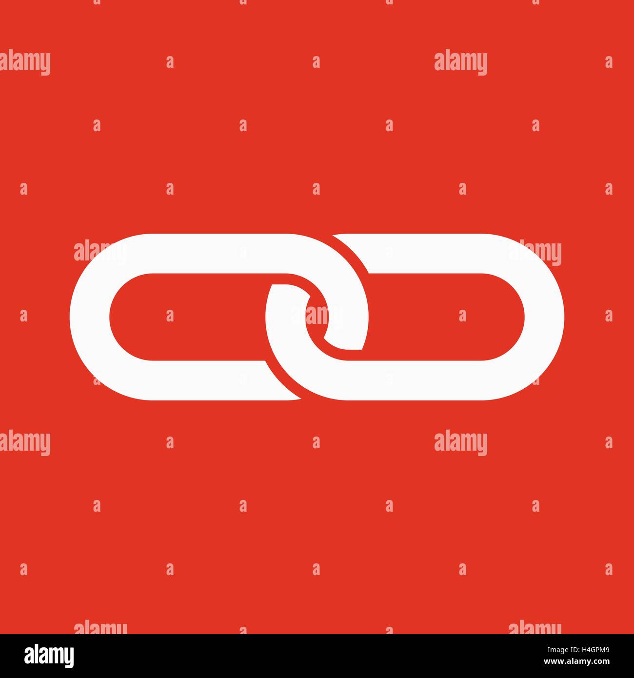 The link icon. Linked and joined, connection, hyperlink, chain symbol ...