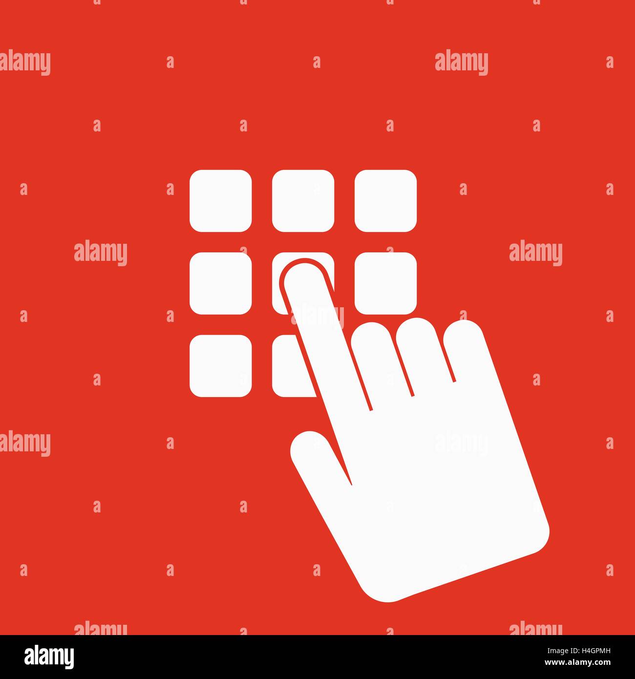 The pin code icon. Password and unlock, access, identification, unlock ...