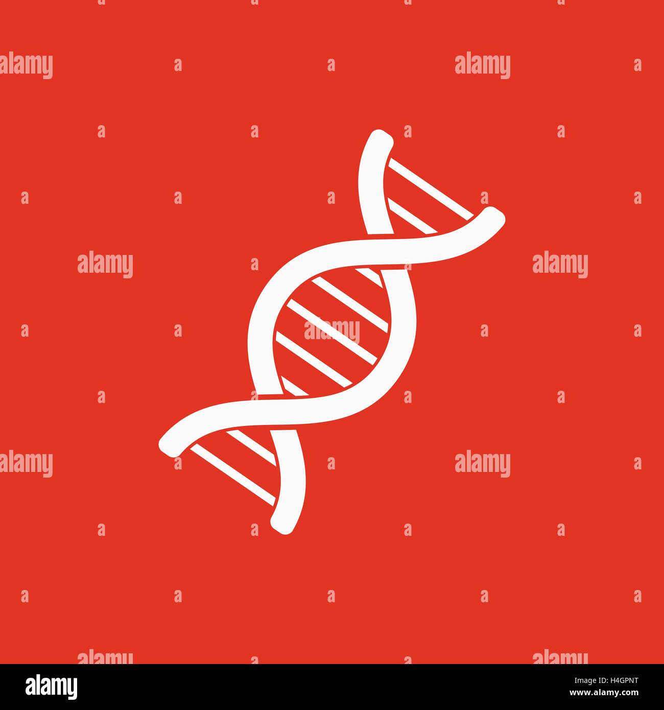 The dna icon. Genetics and medicine, molecule, chromosome, biology ...