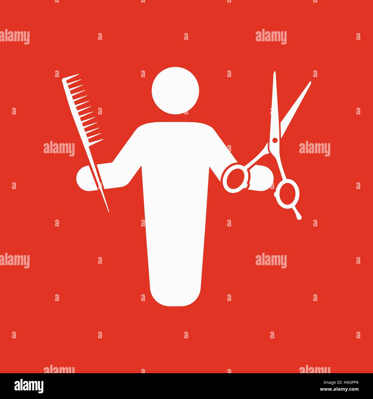 Barber icons hi-res stock photography and images - Alamy