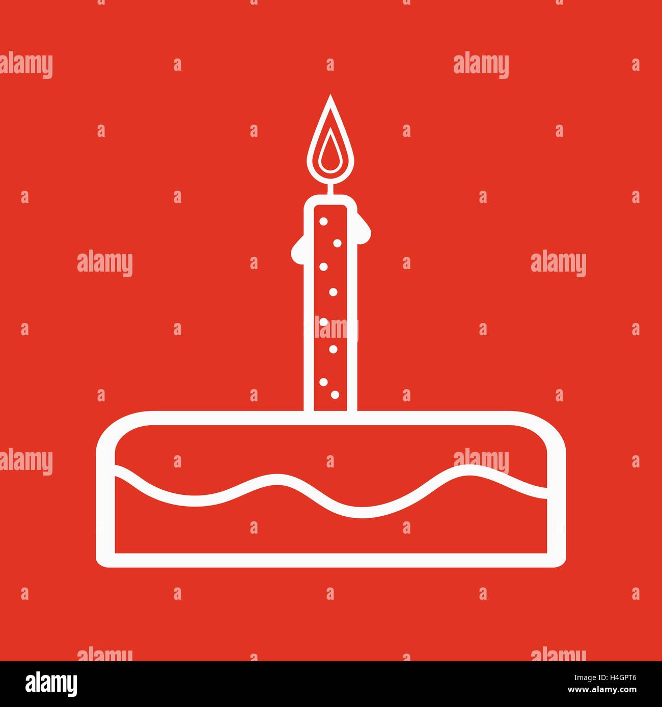 Birthday cake sign icon. Vector Stock Vector Image & Art - Alamy