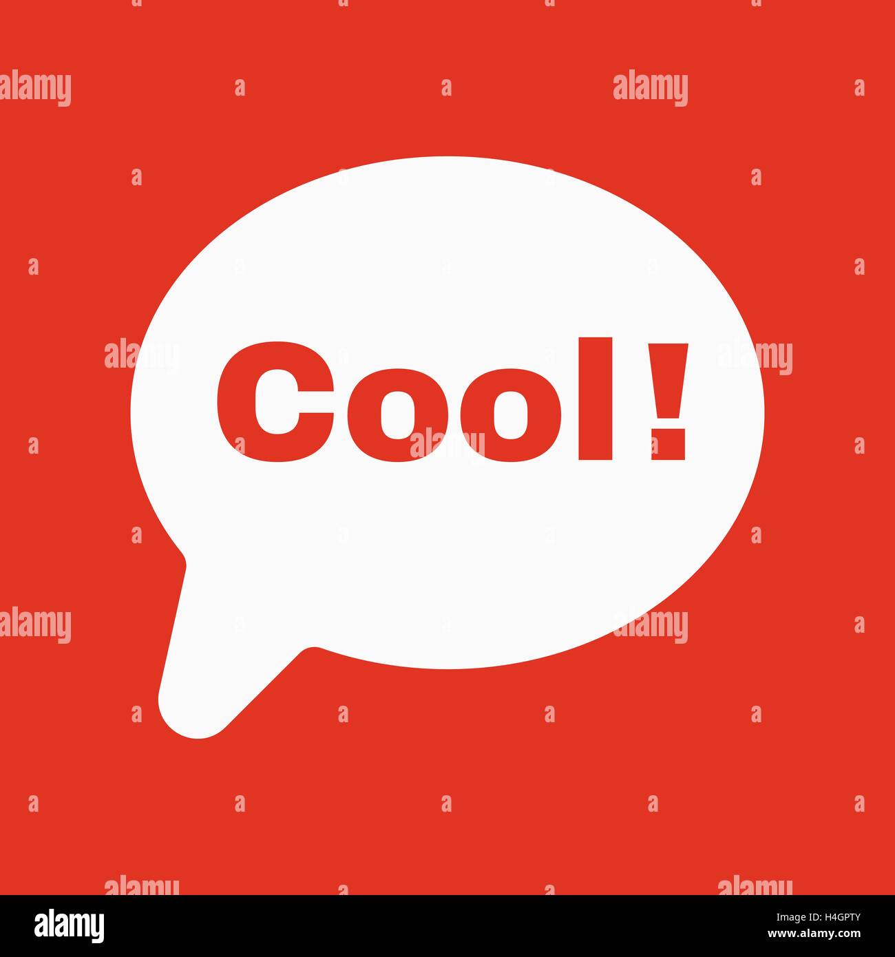The speech bubble with the word cool icon. Internet and chat, online ...