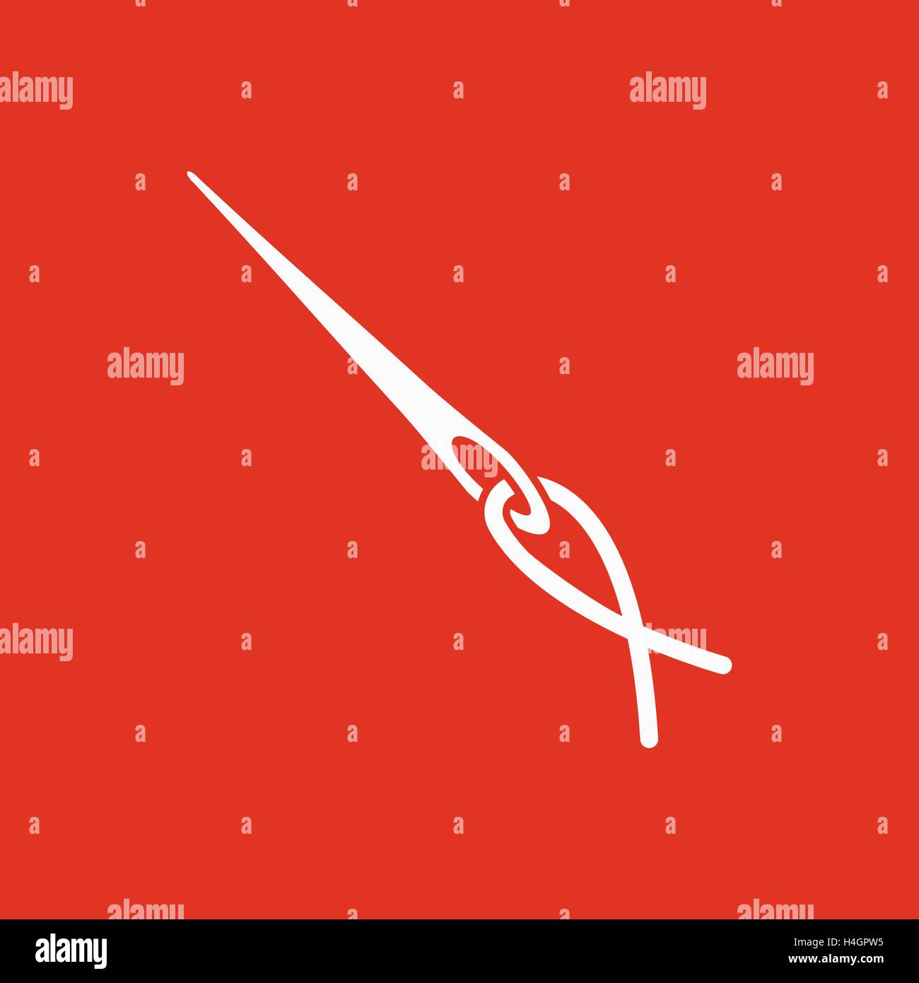 The thread with a needle icon. Tailor and sewing, needlework, clothier ...