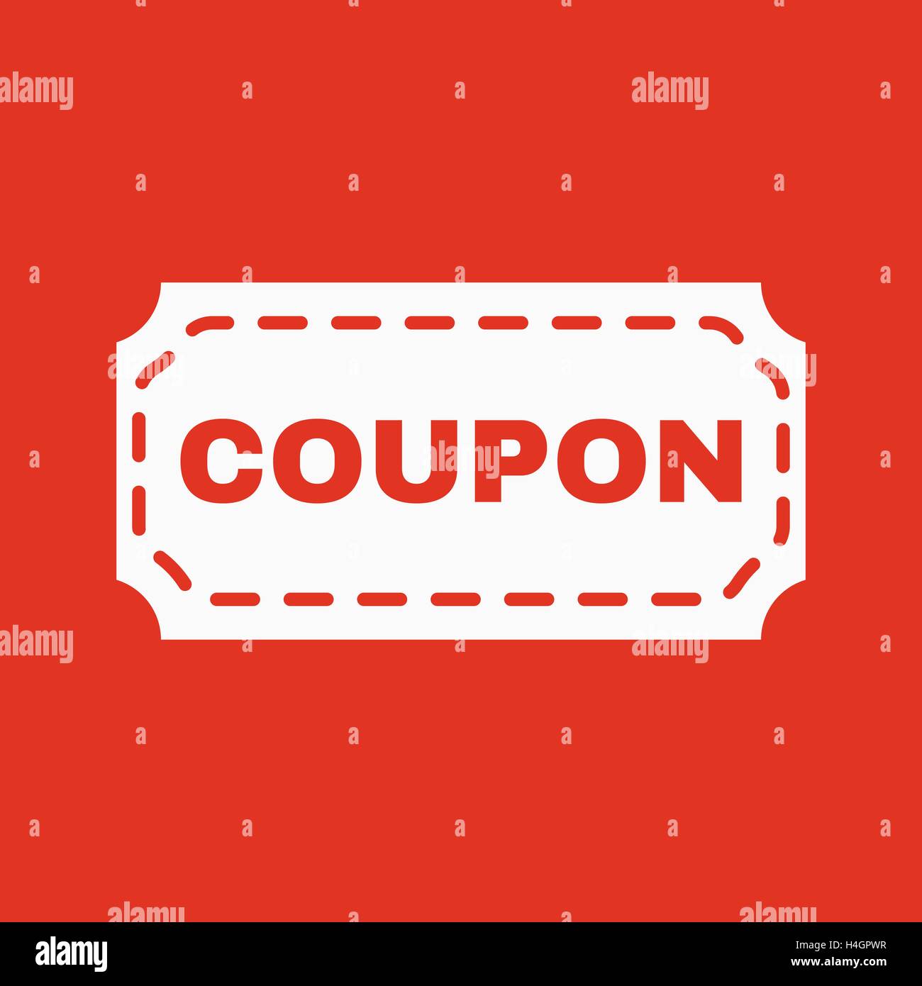 The coupon icon. Discount and gift, offer symbol. Flat Stock Vector ...