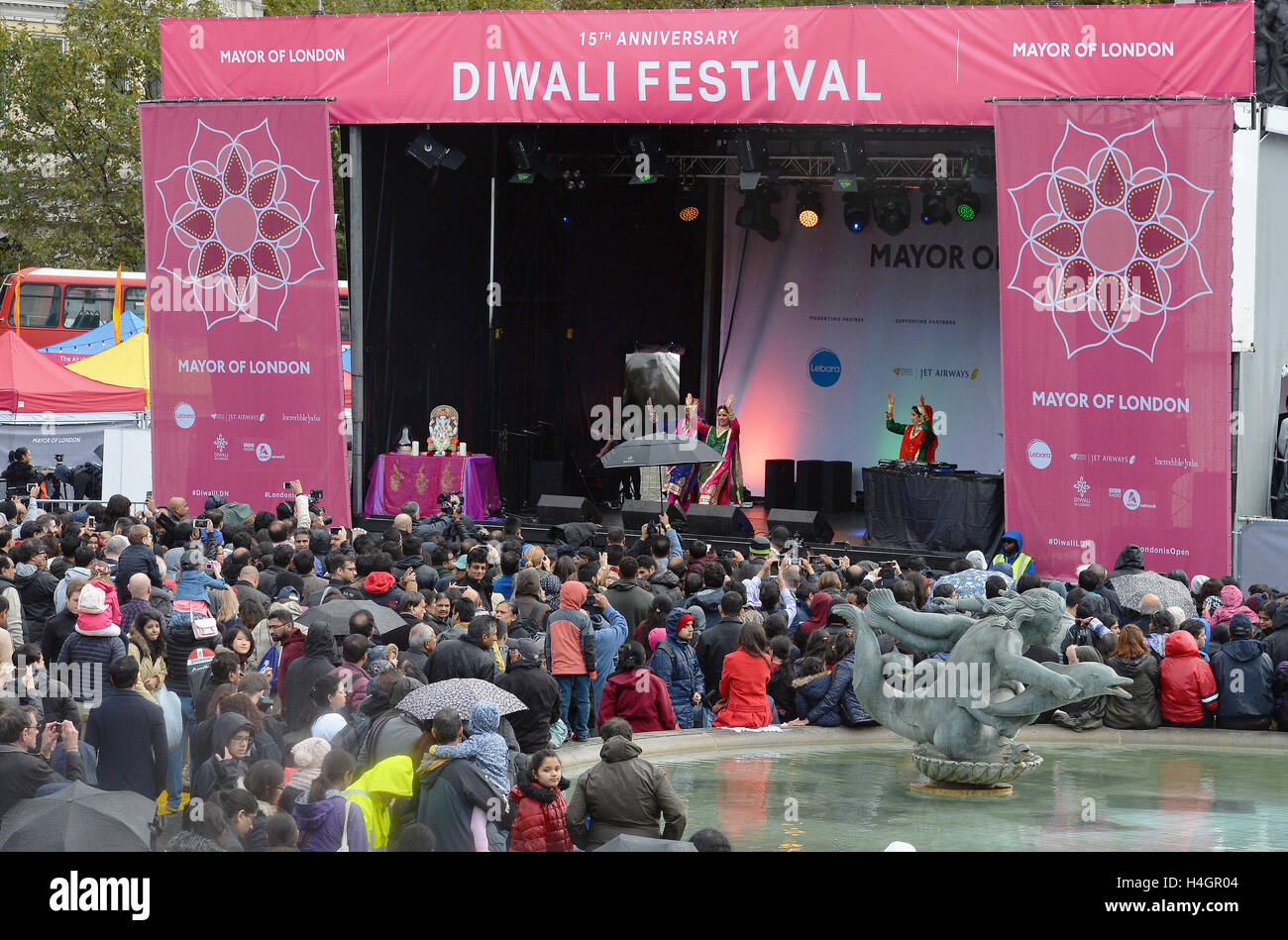 The London Diwali Festival for Hindus, Sikhs, and Jains in Trafalgar ...