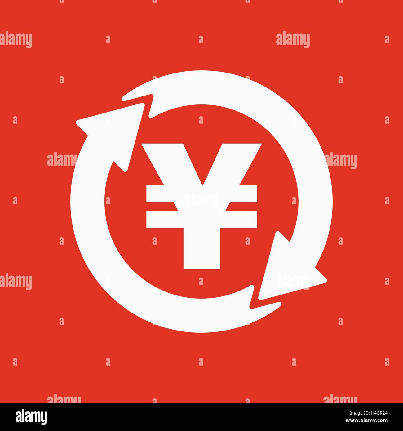 The currency exchange yen icon. Cash and money, wealth, payment symbol ...
