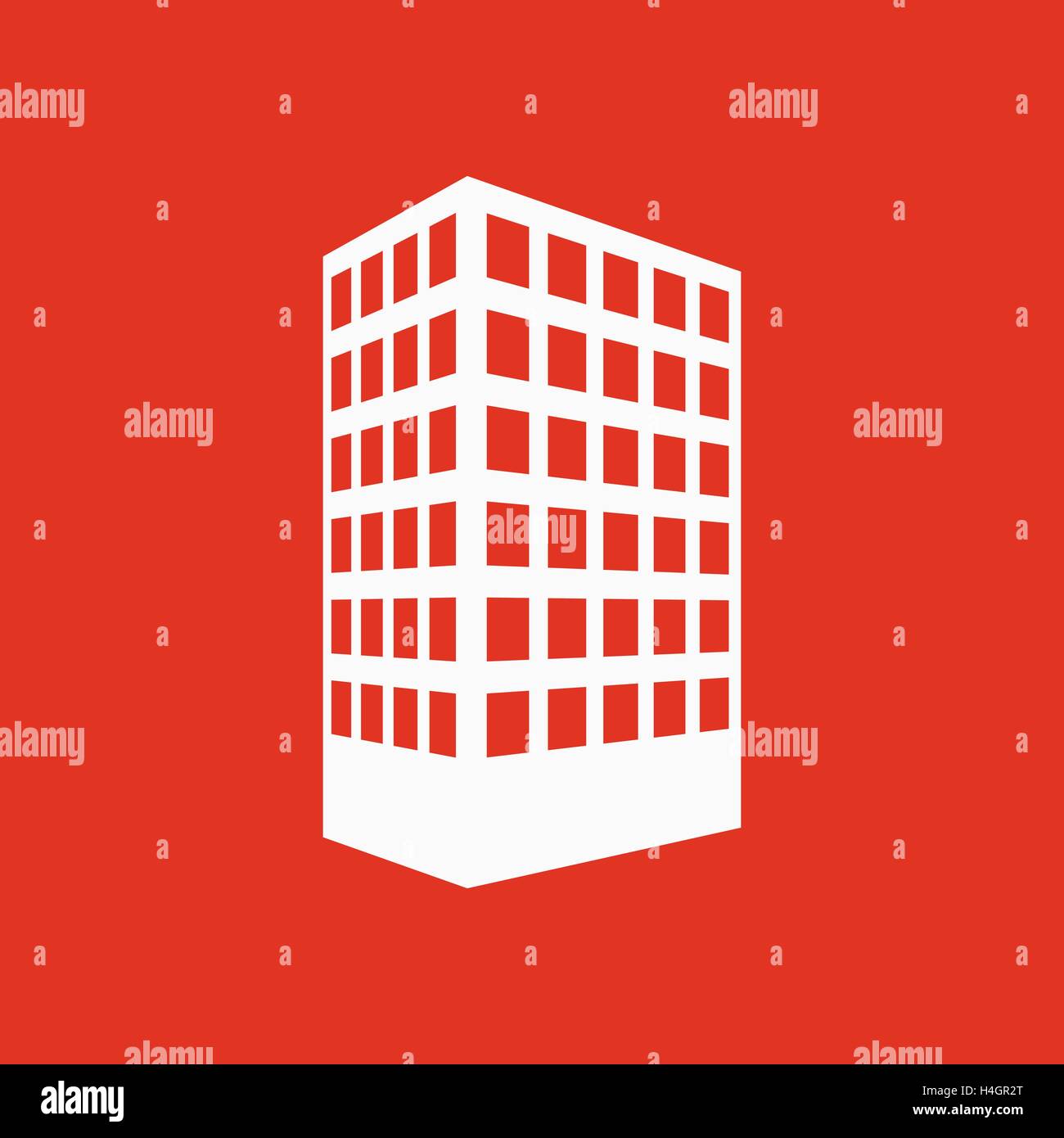 The building icon. Apartment and skyscraper, townhouse, house symbol ...