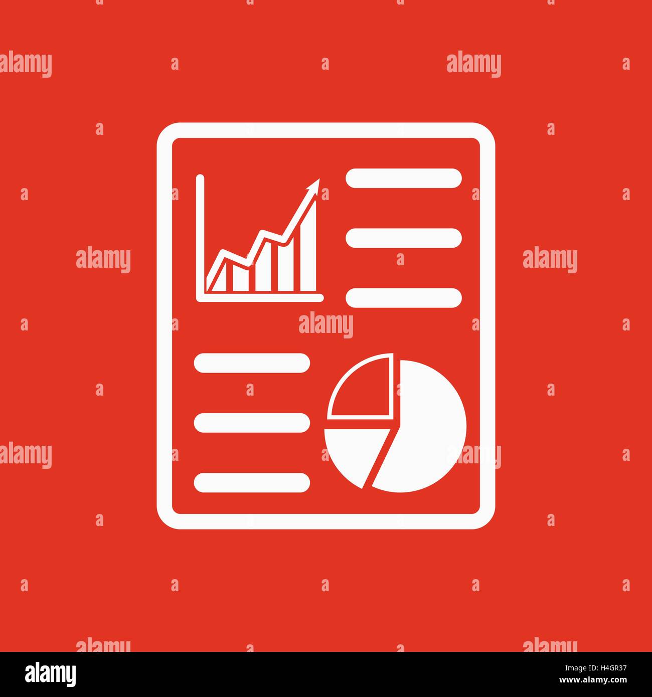 The business report icon. Audit and analysis, document, plan symbol ...