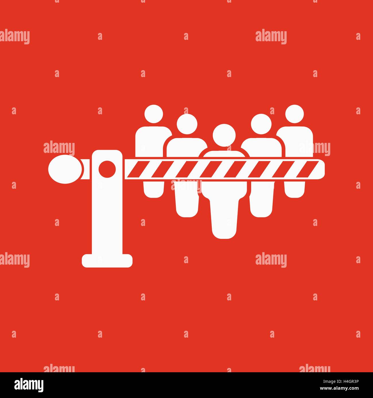 Security Checkpoint Icon Flat Design High Resolution Stock Photography ...