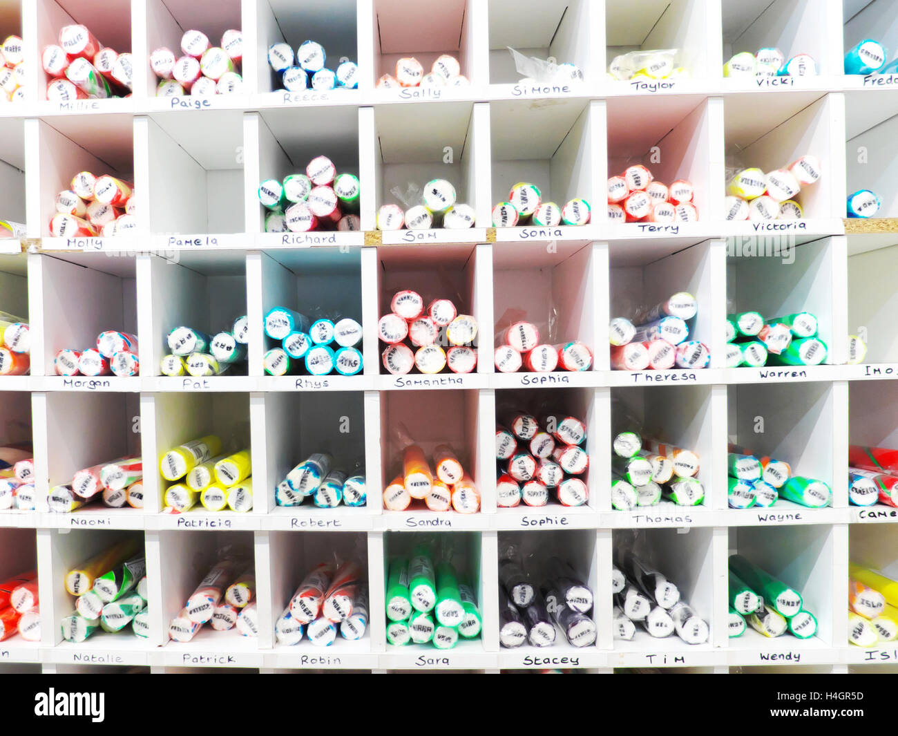 The famous sweet treat of rock for sale at tourist shops along the ...