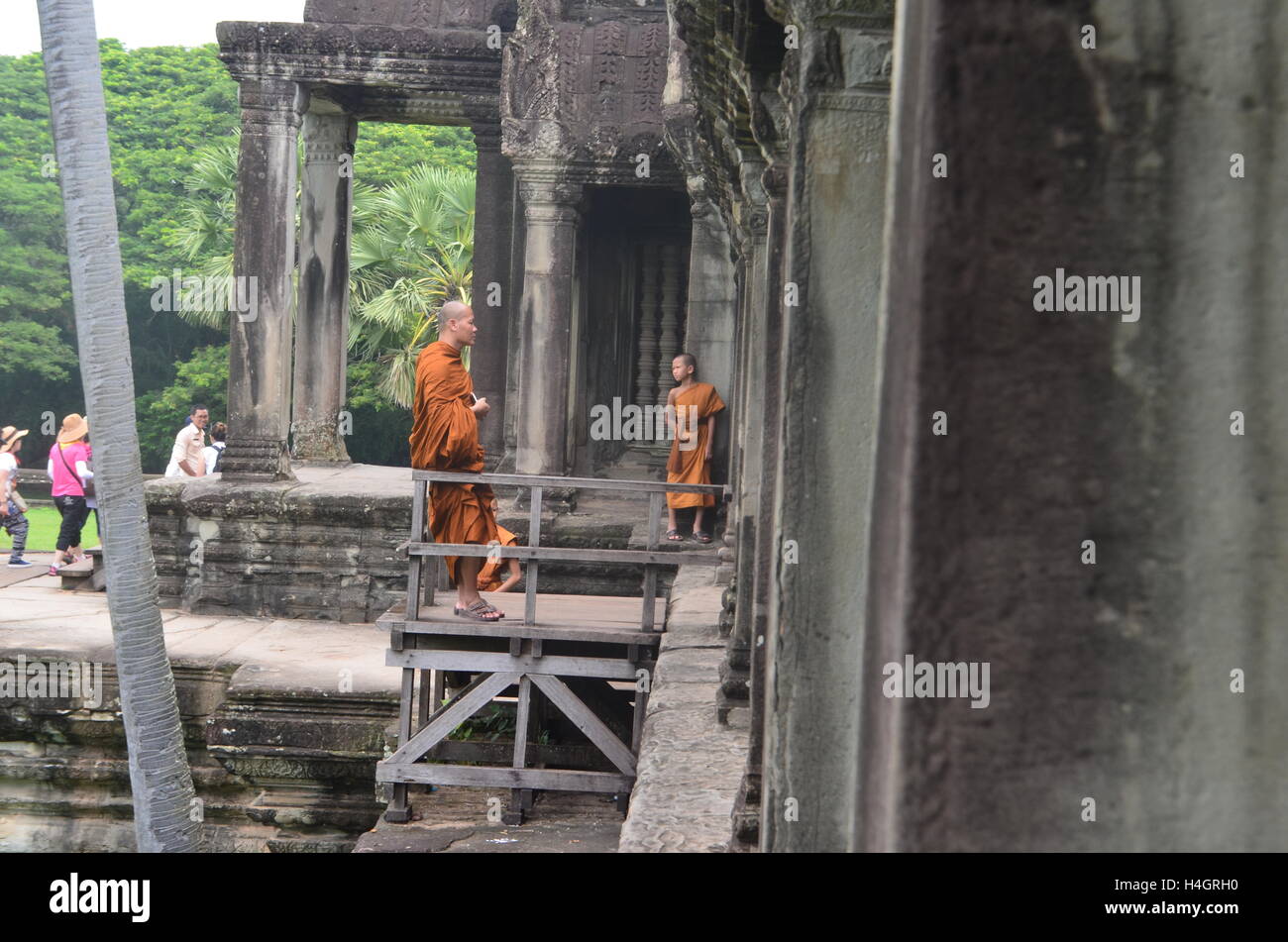 Monks at Angkor Wat Stock Photo - Alamy