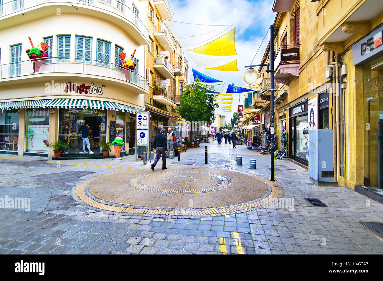 Ledras street with shops at Nicosia Cyprus Stock Photo - Alamy