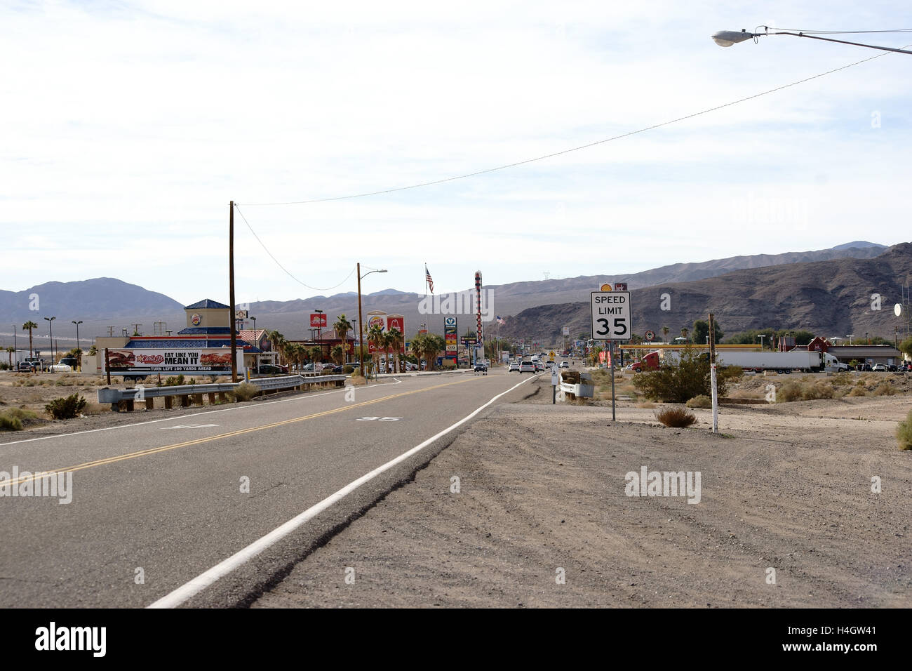 Main Street in Barstow Stock Photo - Alamy