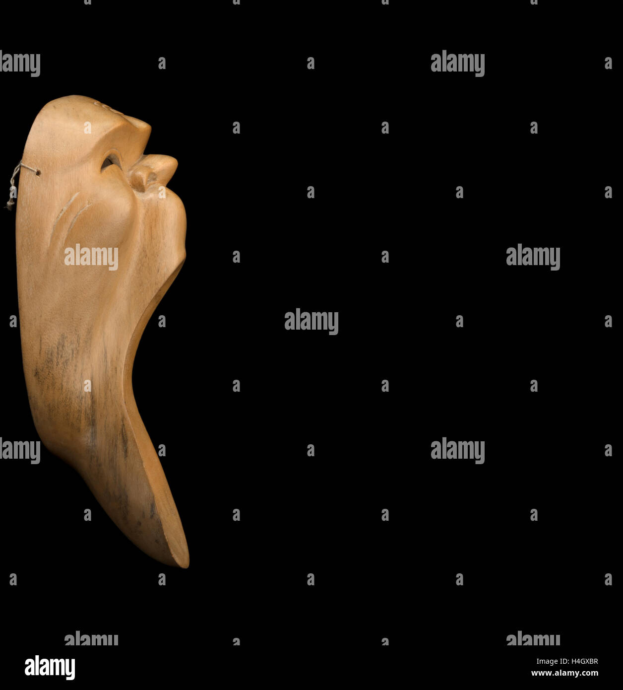 Wooden asian face mask hi-res stock photography and images - Alamy