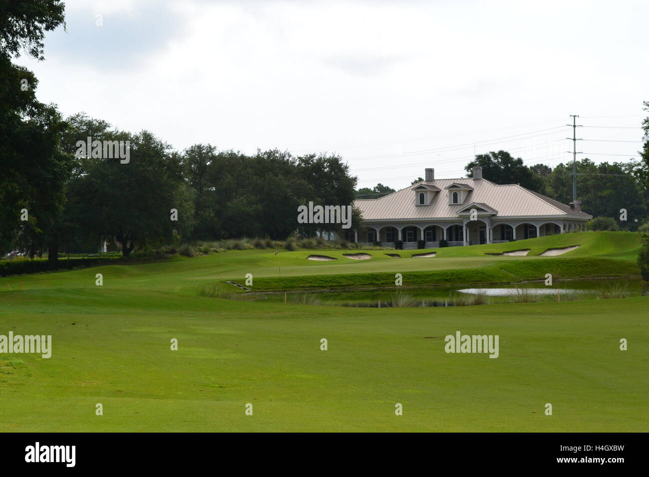 Golf Course Clubhouse Stock Photo - Alamy