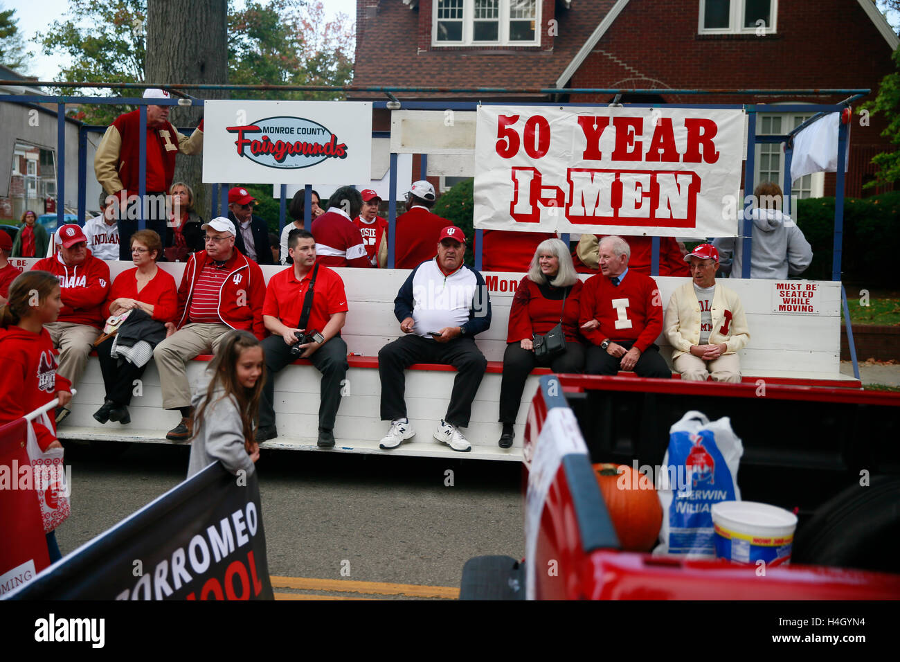 50 year I-men IU homecoming parade. (Photo by Jeremy Hogan Stock Photo ...