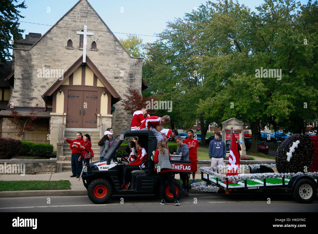 IU homecoming parade. (Photo by Jeremy Hogan Stock Photo - Alamy