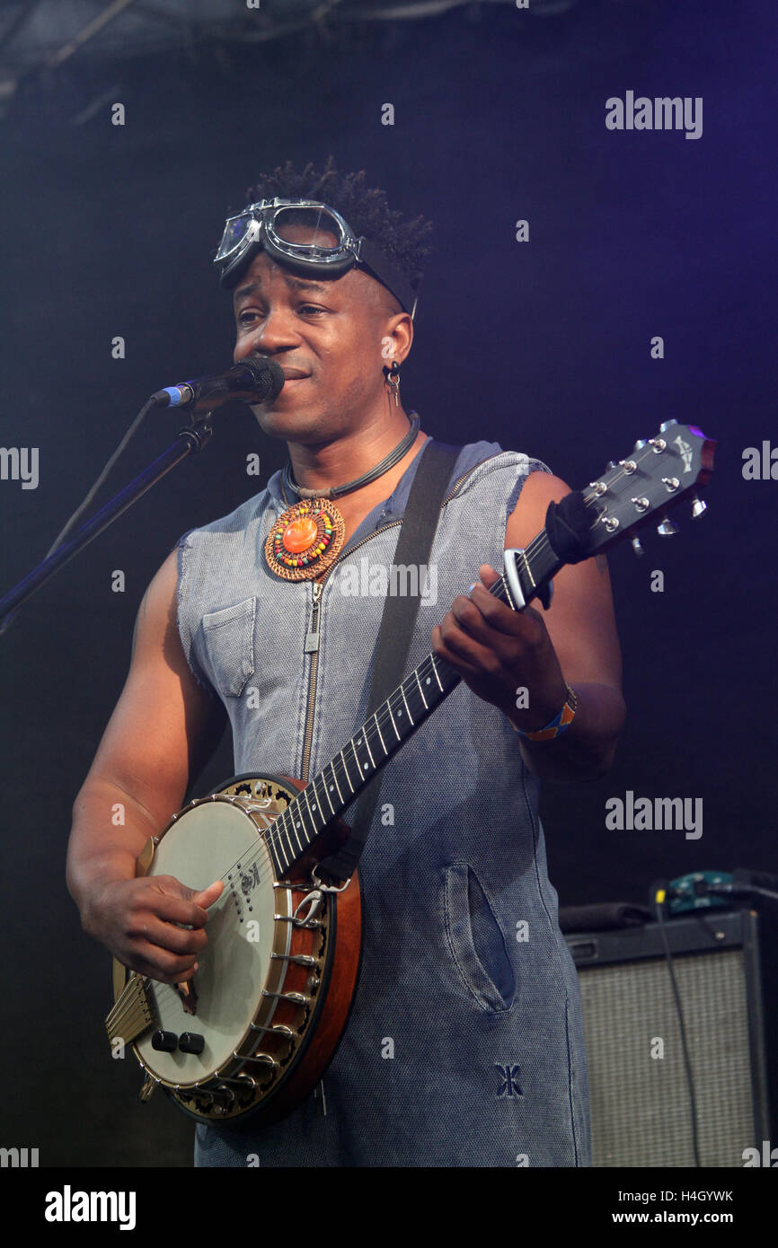 Cameroonian musician Blick Bassy performs at the Colours of Ostrava ...
