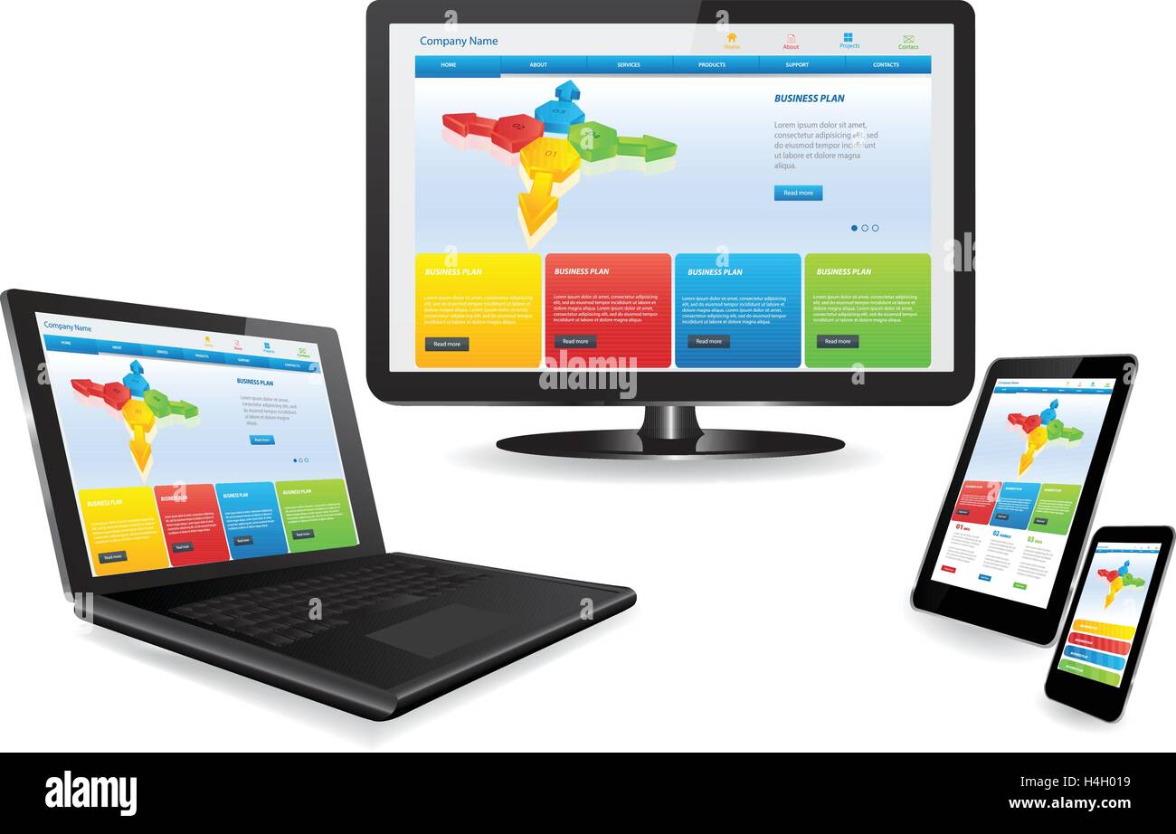 Tablet templates Stock Vector Images - Alamy