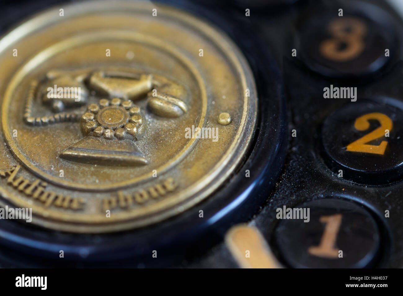 detail of a keyboard of an antique phone Stock Photo - Alamy
