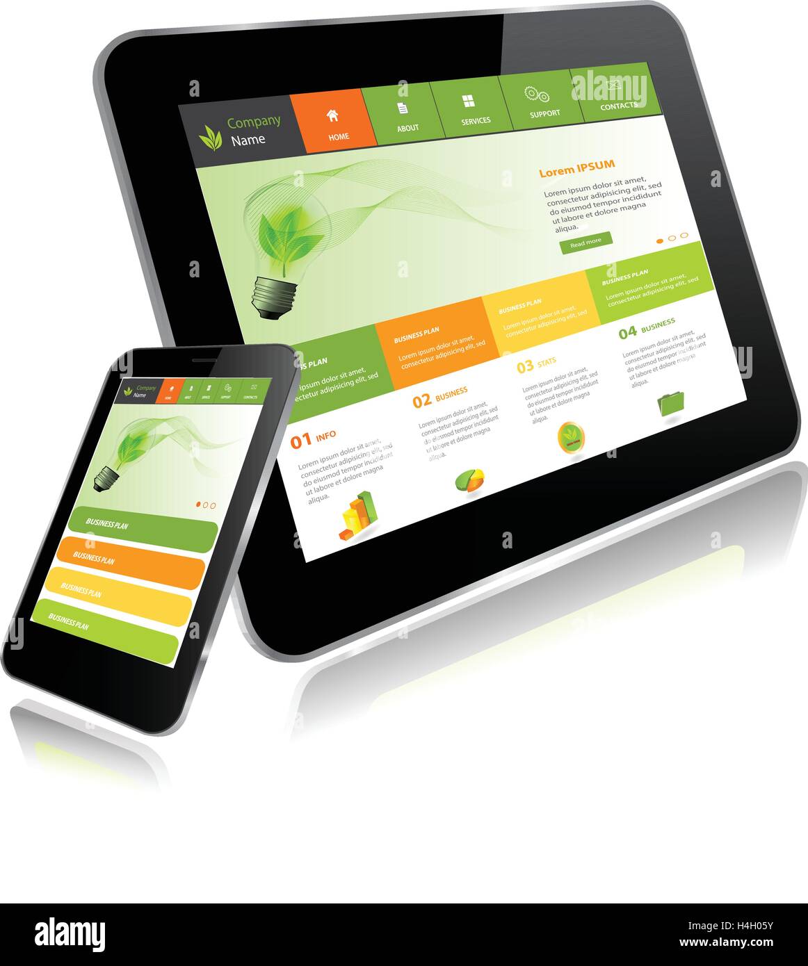 Multiple screen computer Stock Vector Images - Alamy