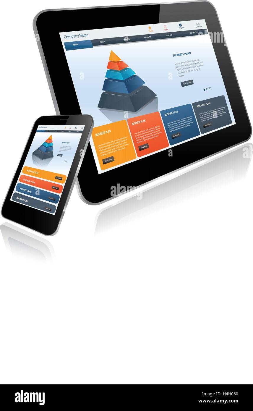 Phone templates Stock Vector Images - Alamy