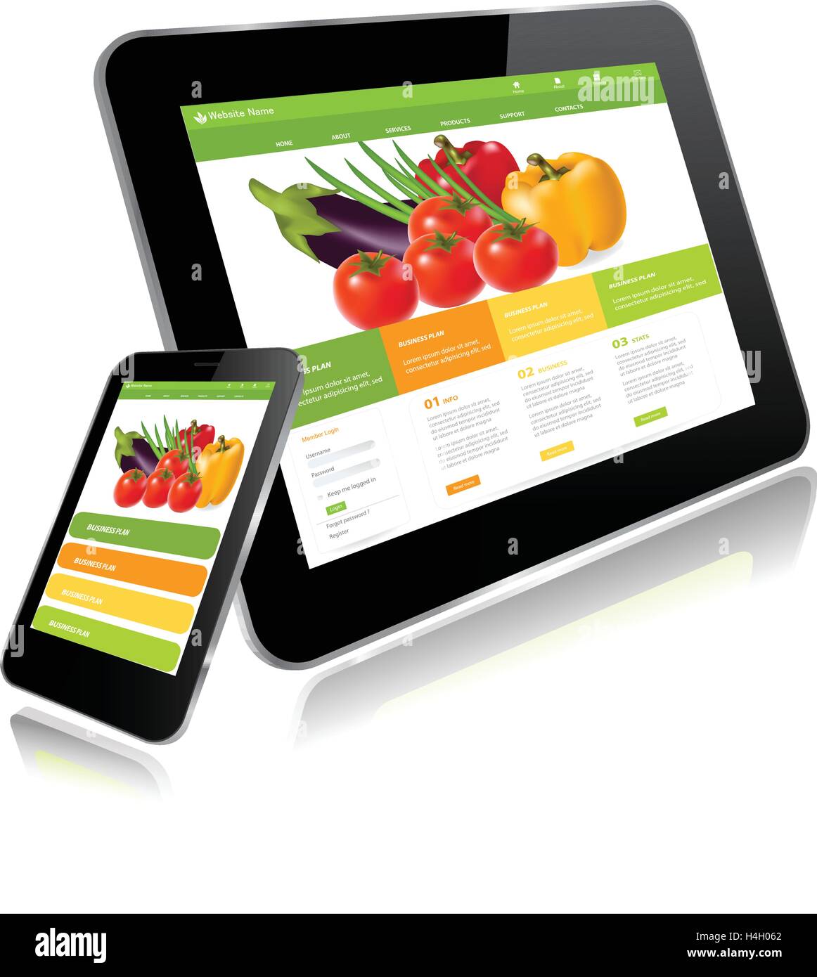 Phone screen size Stock Vector Images - Alamy