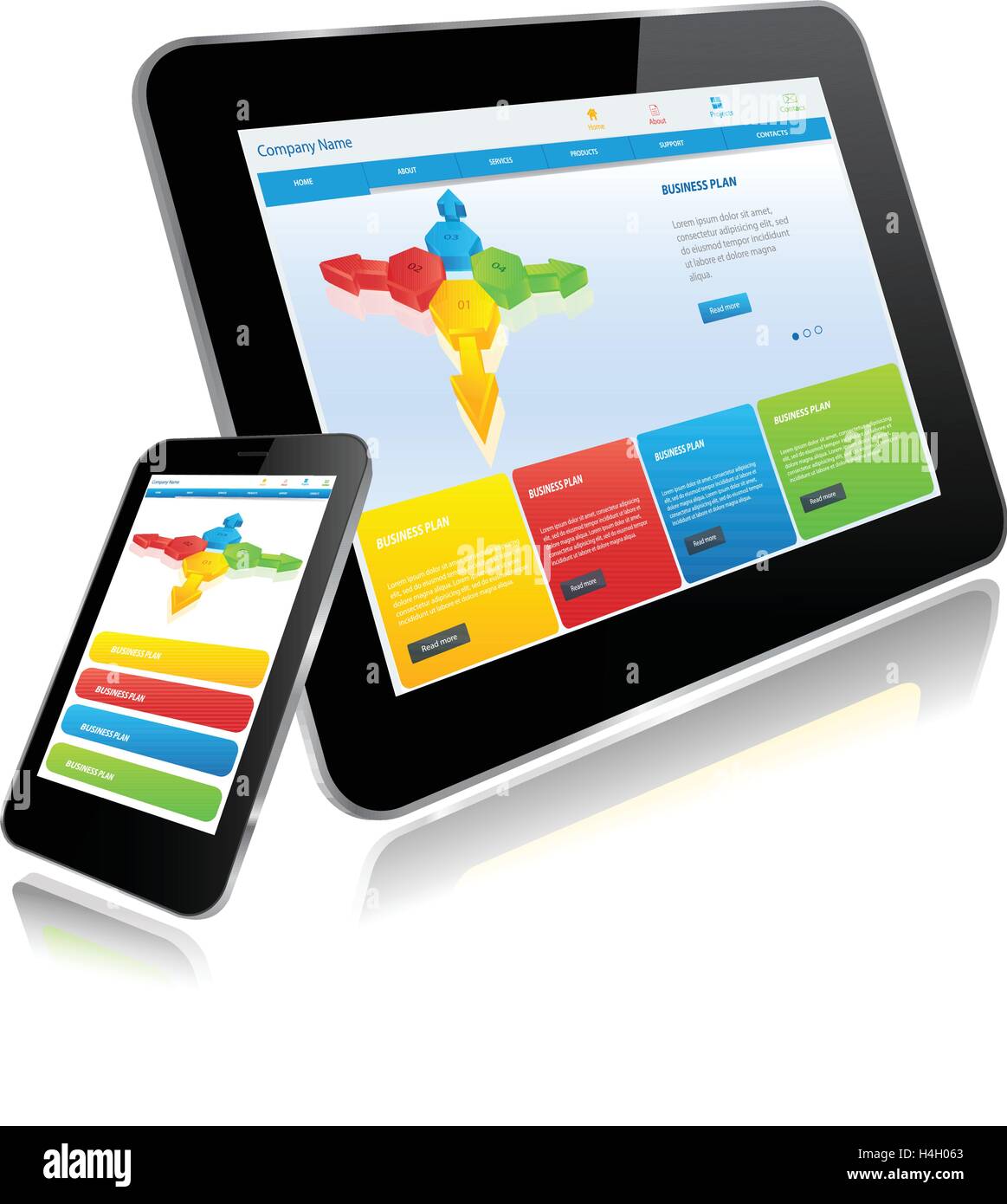 Phone templates Stock Vector Images - Alamy