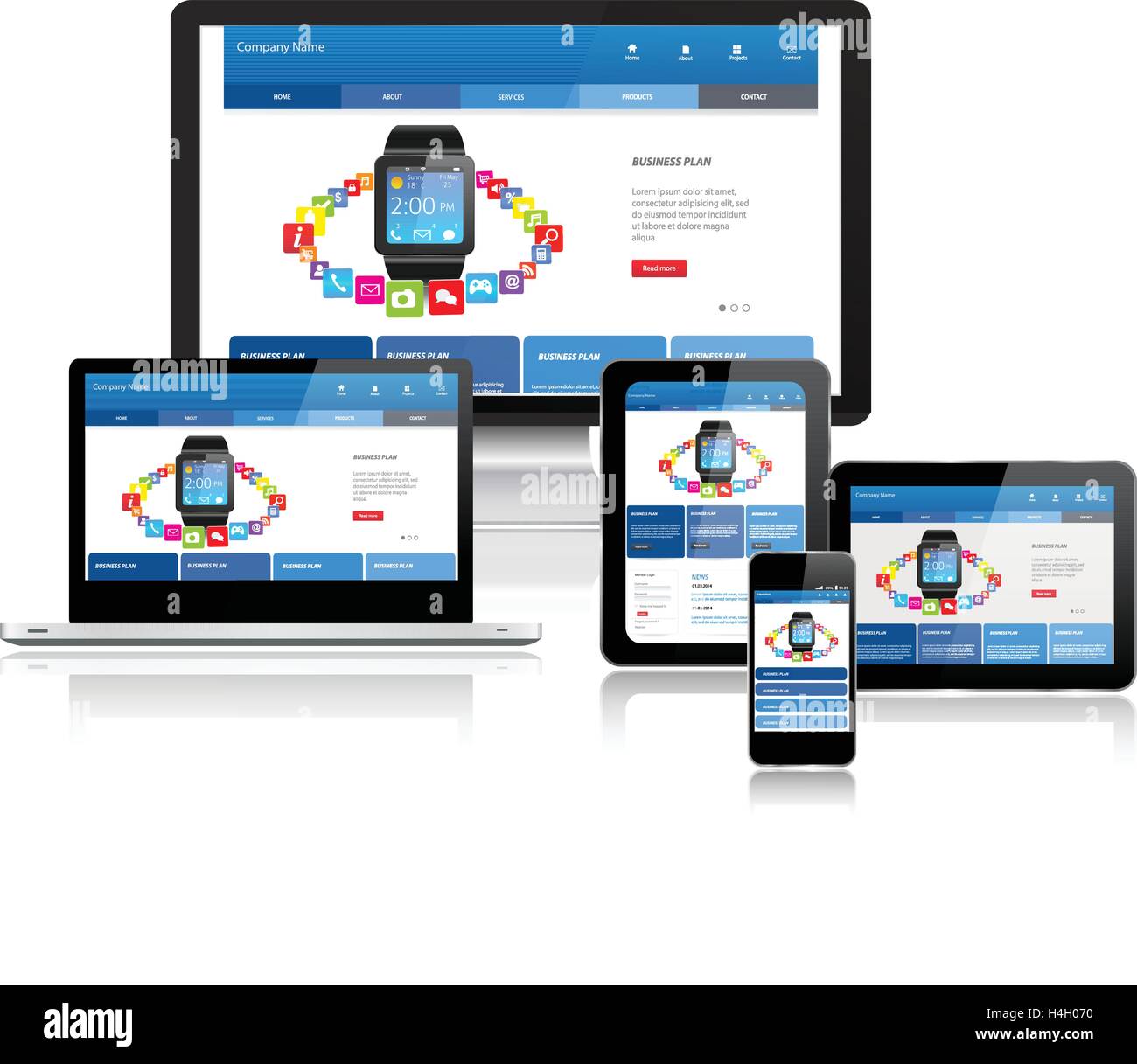 Website templates hi-res stock photography and images - Alamy