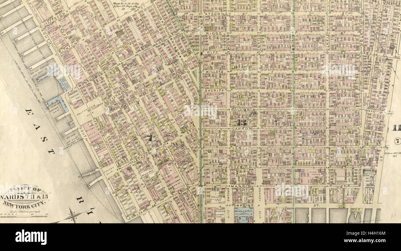 Part of Wards 7, 11 & 13, New York City Stock Photo - Alamy