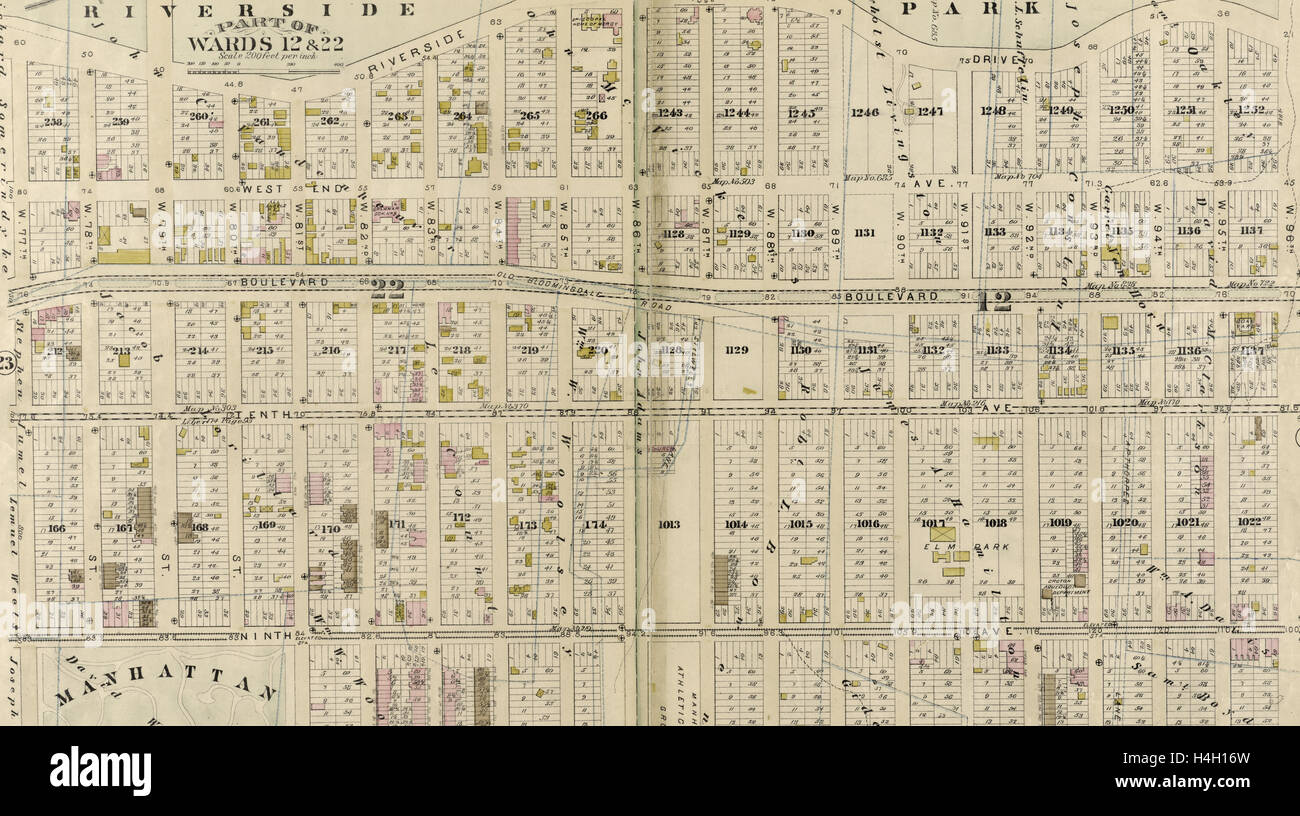 Part of Wards 12 & 22, New York City Stock Photo - Alamy