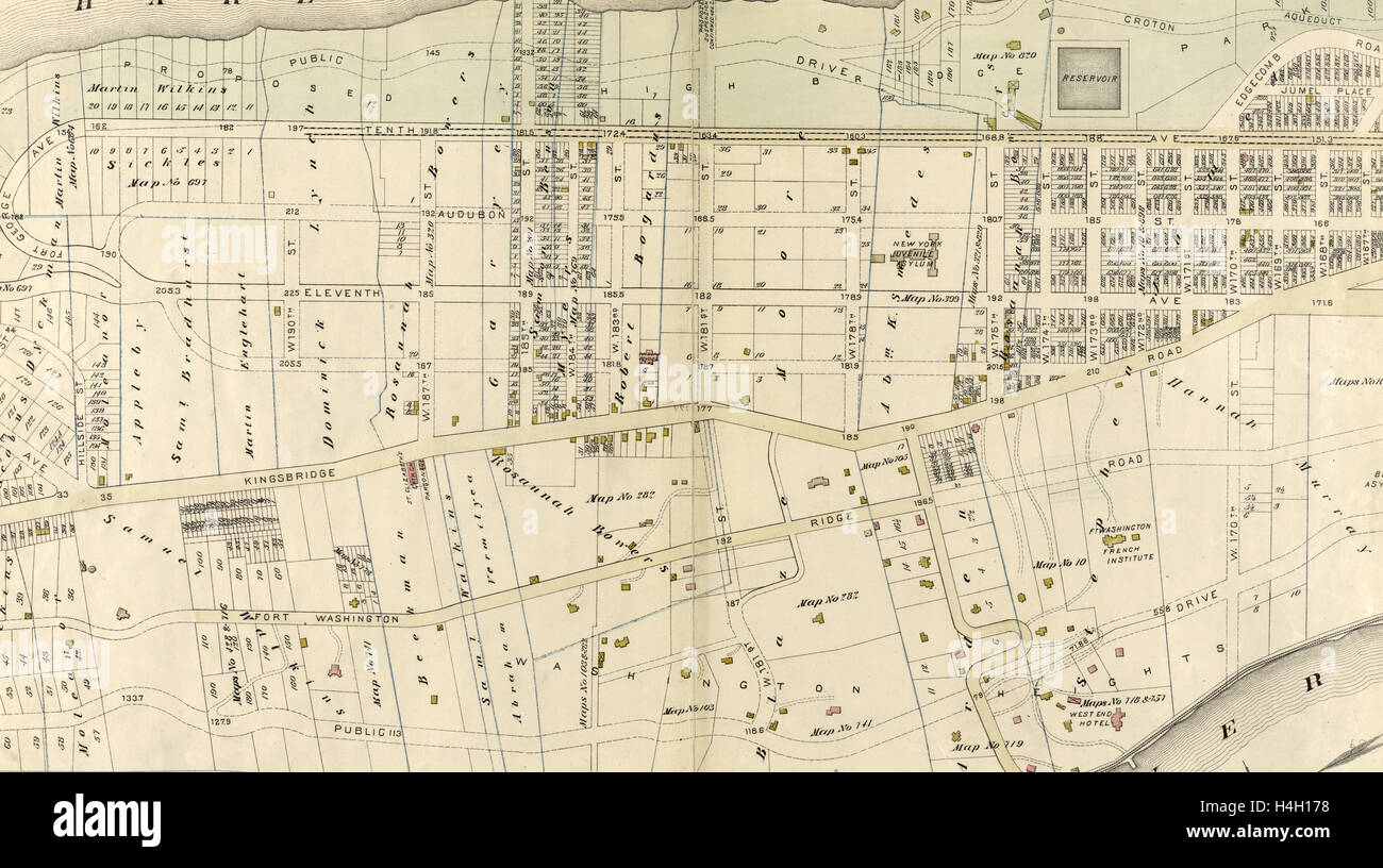 Map of harlem hi-res stock photography and images - Alamy